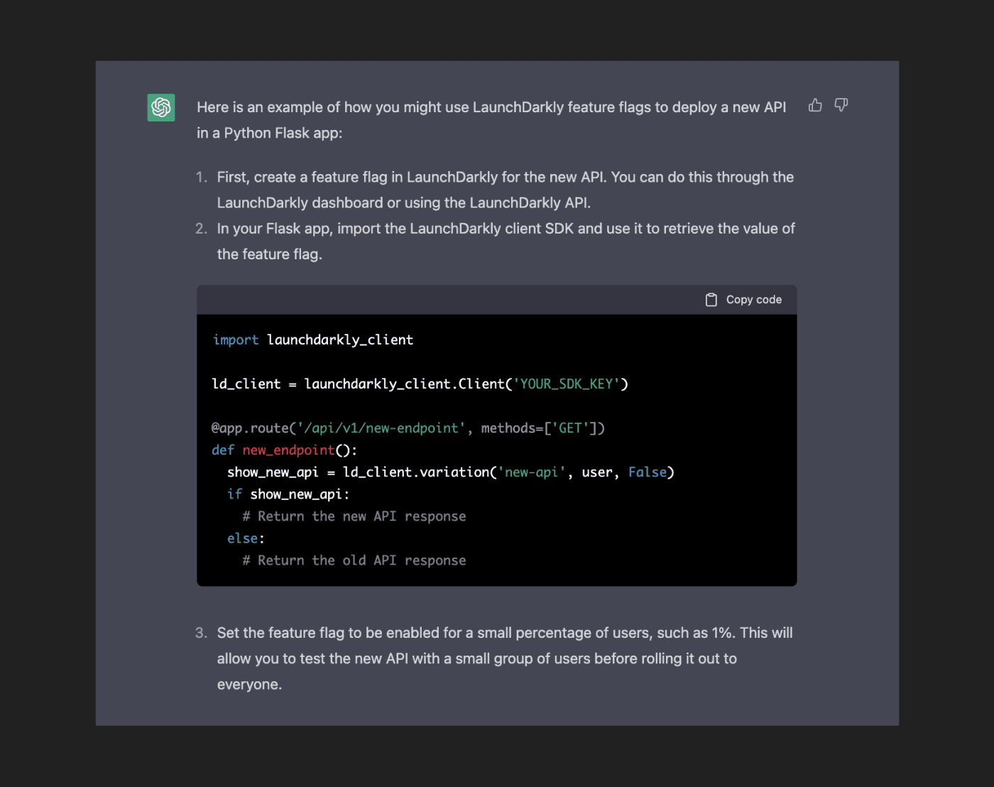 OpenAI, ChatGPT, and Lowering the Bar for “Code” | LaunchDarkly